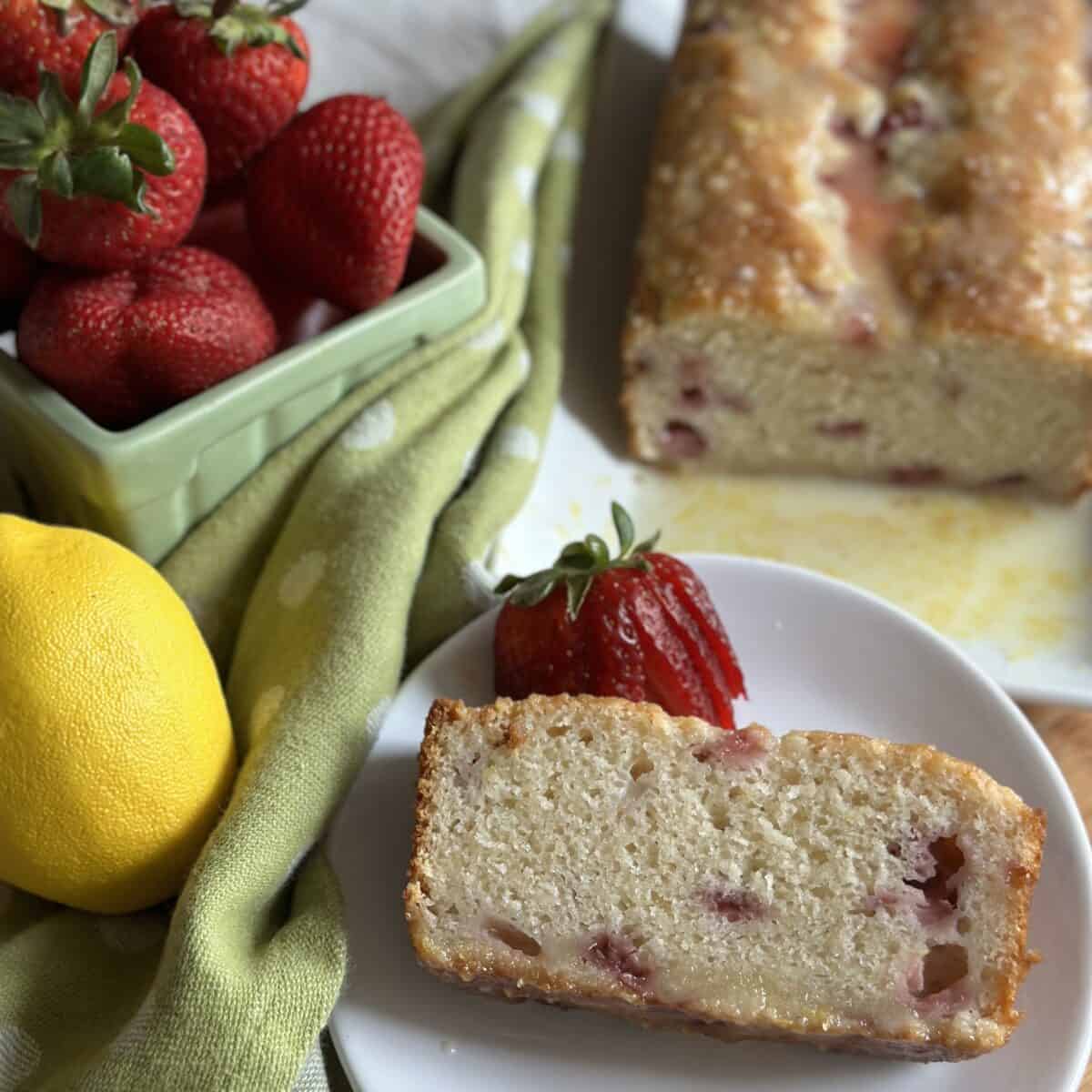 Strawberry Lemon Pound Cake - Dinner in 321