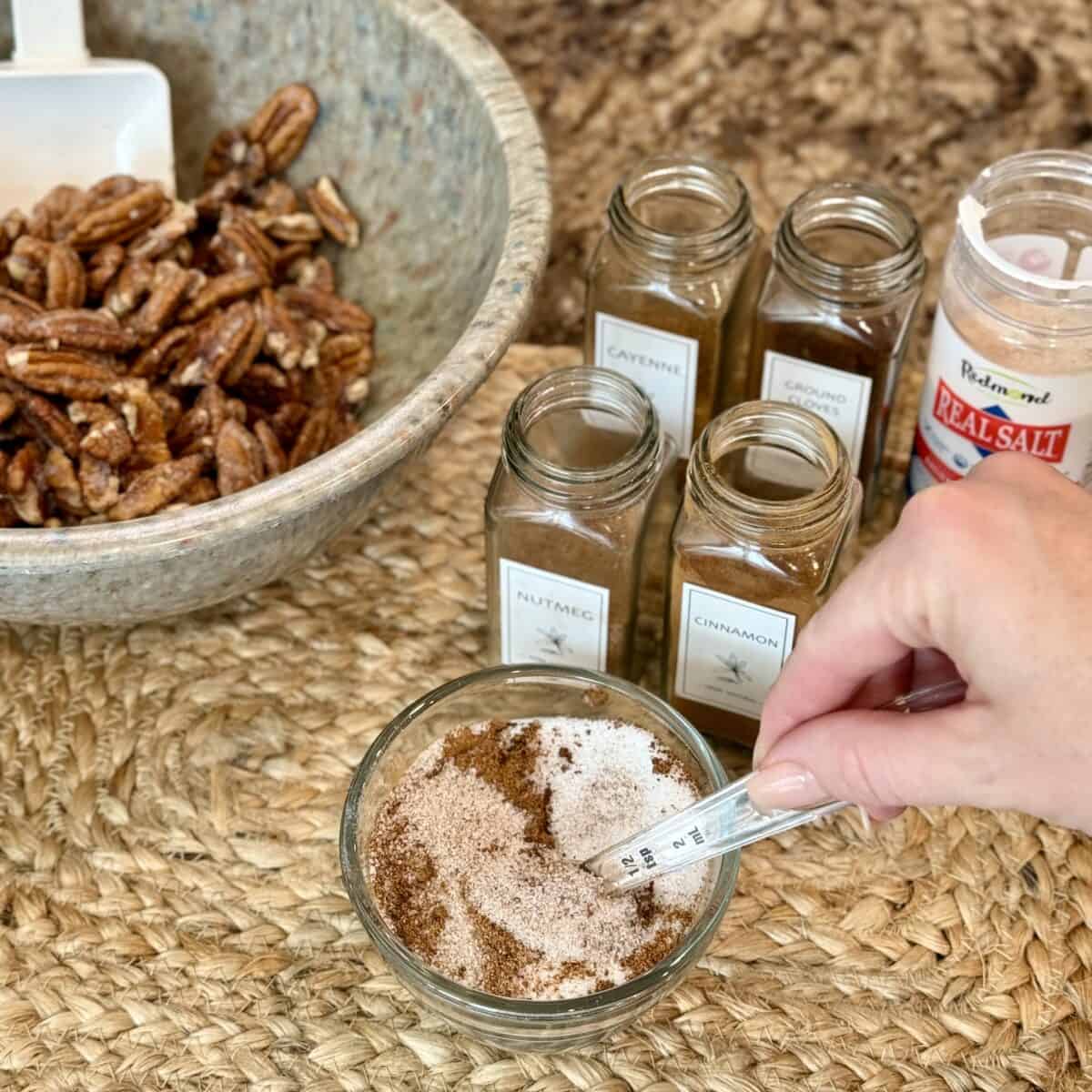 Spiced Candied Pecans - Dinner in 321